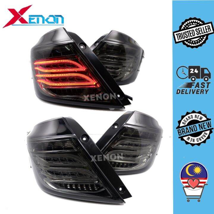 Perodua Bezza tail lamp mercedes design red / smoke | Lazada