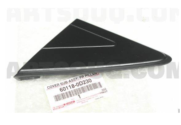 (ของแท้) 60117-0D230 พลาสติกชิ้นสามเหลี่ยมมุมกระจกหน้า โตโยต้า ยาริส เอ ...