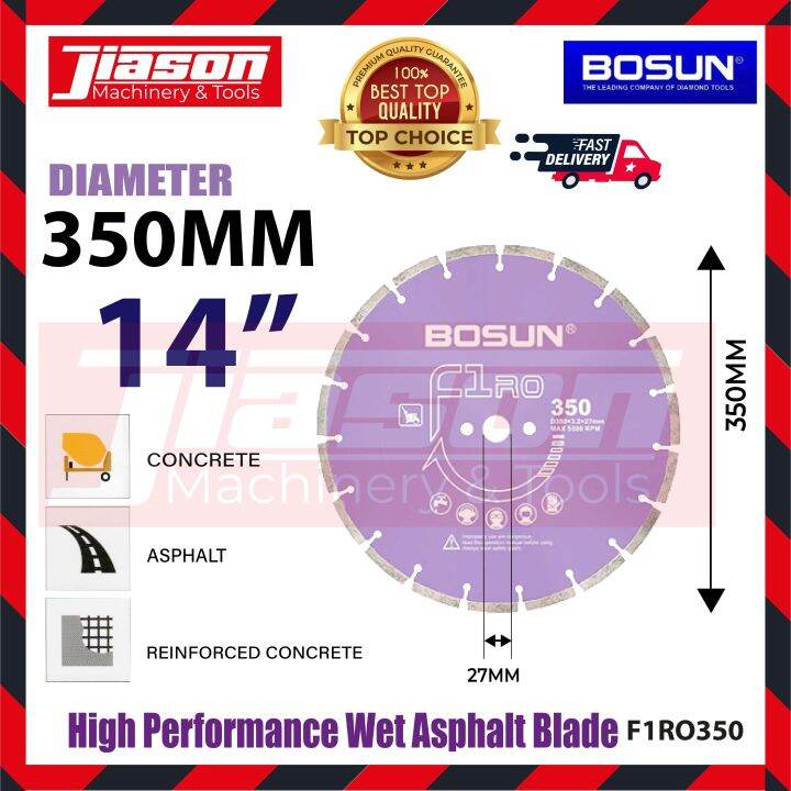 BOSUN F1RO-350 / F1RO350 14" High Performance Wet Asphalt Blade | Lazada