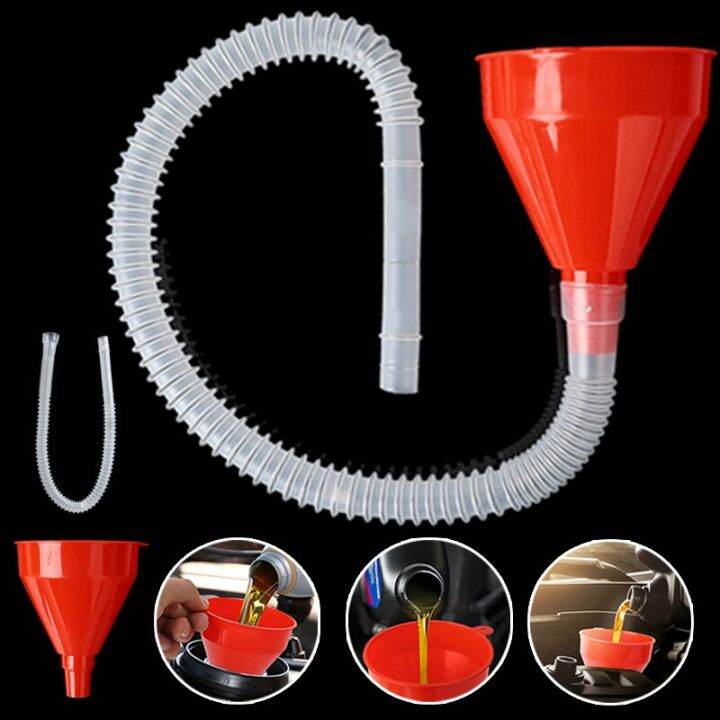 Car Telescopic Refueling Funnel Extension Long Pipe Engine Gasoline Oil ...