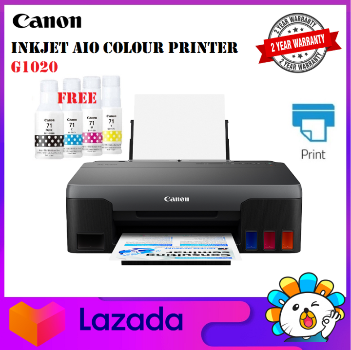[Ready Stock] Canon PIXMA G1020 Inkjet AIO Colour PIXMA Printer Easy ...