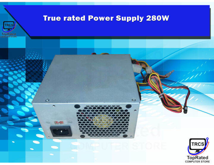 Tru Rated Power Supply Unit (PSU), 4 Pins, 24-Pins Connector 280w (Used ...