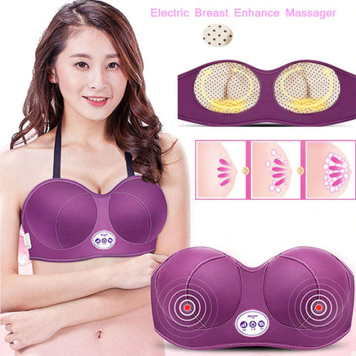 Electric Breast Massage Bra Infrared Tourmaline Vibration Massage Chest