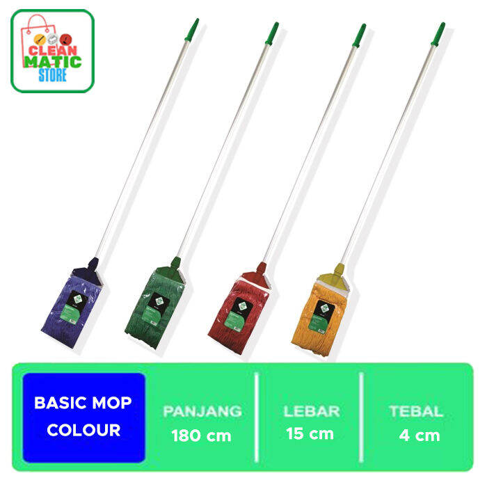 Pel lantai Clean Matic - Basic Mop Colour Pel Lantai | Lazada Indonesia