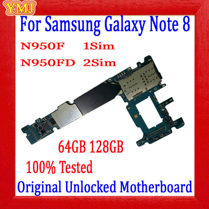 Factory Unlocked Mainboard 64GB For Samsung Galaxy Note 8 N950F N950FD ...