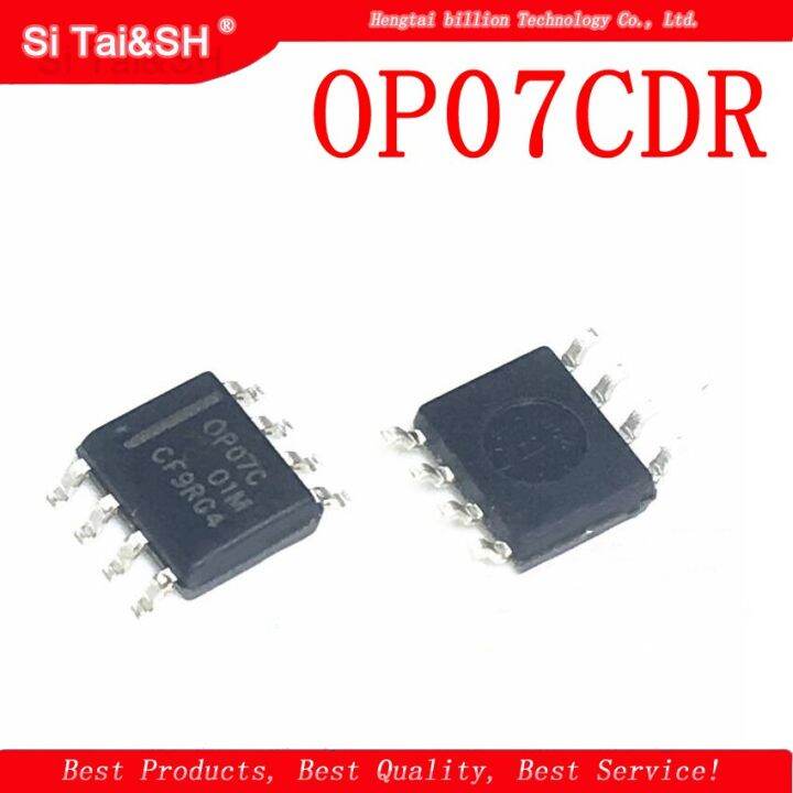 10ชิ้น SOP8 OP07CDR OP07C SOP OP07 SOP 8 SMD เครื่องขยายเสียงปฏิบัติการใหม่เสียงรบกวนต่ำแอมป์ ...