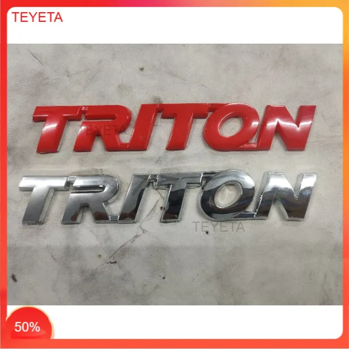 Upgrade Mitsubishi Triton Front Rear OEM Emblem Logo | Lazada
