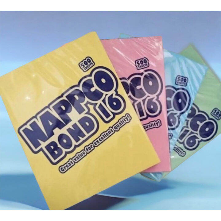 PILOT / NAPPCO Colored bond - 56gsm MANIPIS - Per ream | Lazada PH