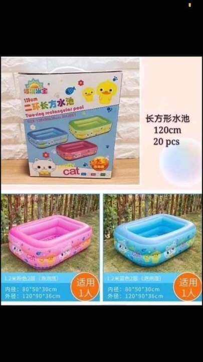 Inflatable Pool Thickening & durable Kiddie Pool, 120cm x 85cm x 35cm ...