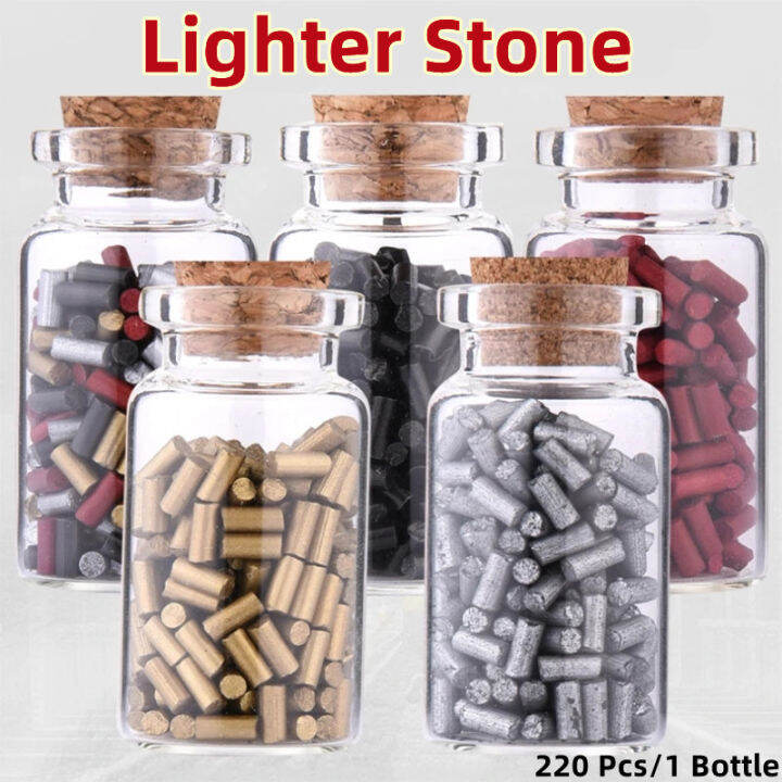 100Pcs Universal Lighter Stone 1 Bottle Petrol Lighter Replacement ...
