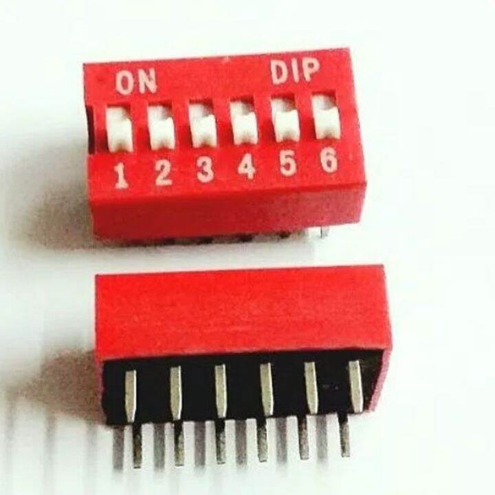 DIP Switch 6pin 2.54mm Pitch Breadboard project board | Lazada Indonesia