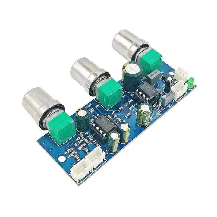 NE5532 Tone Preamplifier Board 2.1 Channel Audio Equalizer Subwoofer ...