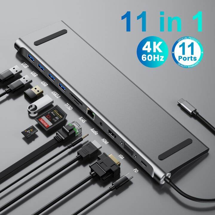 Usb Hub Docking Station Usb C Hub 3 0 Hdmi Usb Splitter Several Ports ...