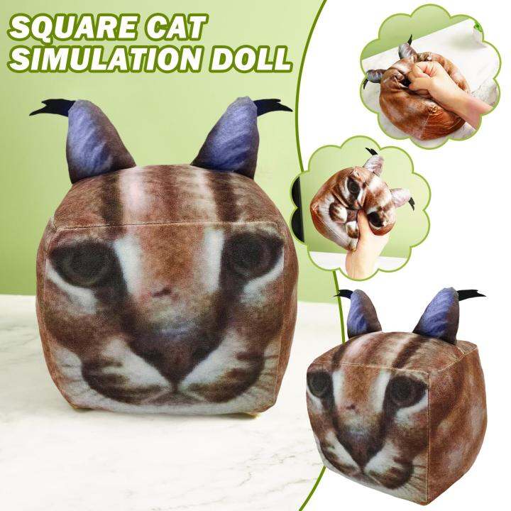 Aise A Floppa Plush Toy Block Cat Simulation Doll H7Q1 | Lazada.co.th