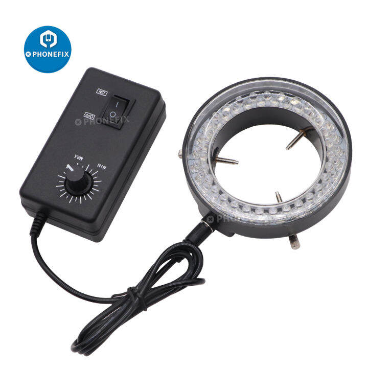 Microscope LED Ring Light Lamp Adjustable Brightness industrial ...