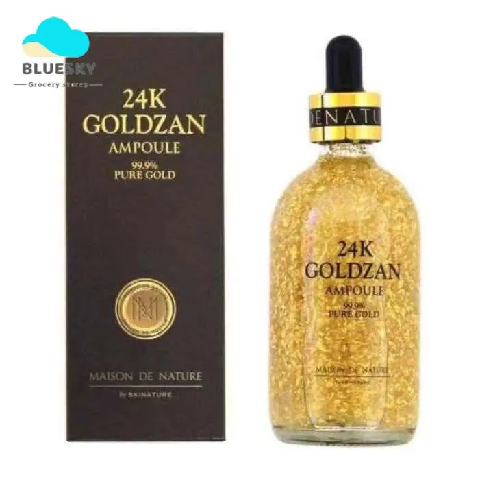 Korea Skinature 24k Goldzan Ampoule 99.9% Gold Essence 100ml | Lazada PH