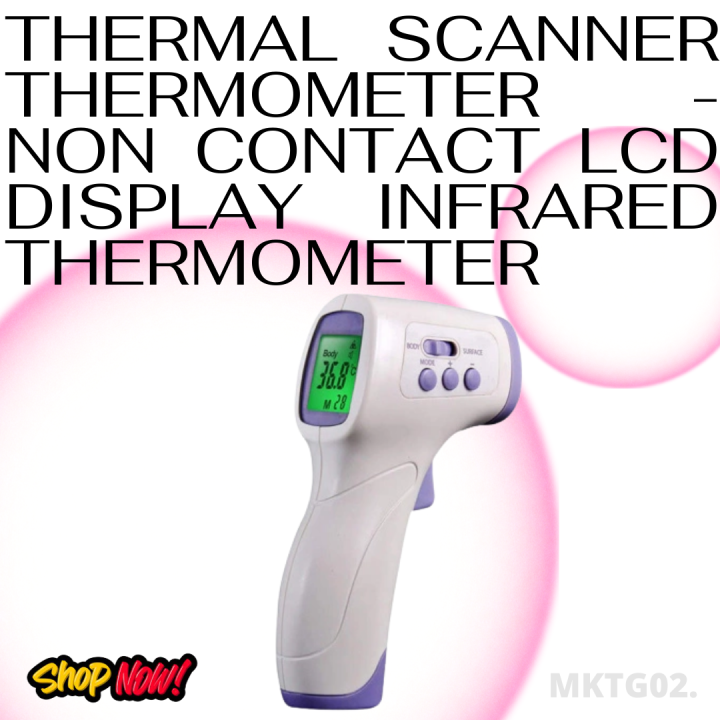 ORIGINAL Thermal Scanner Thermometer - Non contact LCD Display Infrared ...