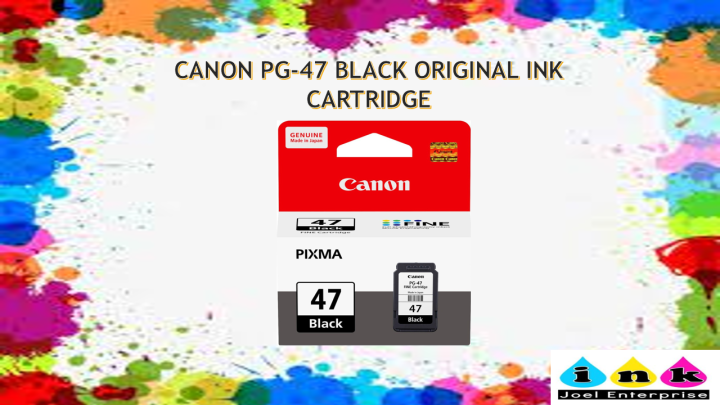 CANON PG-47 BLACK ORIGINAL INK CARTRIDGE | Lazada PH