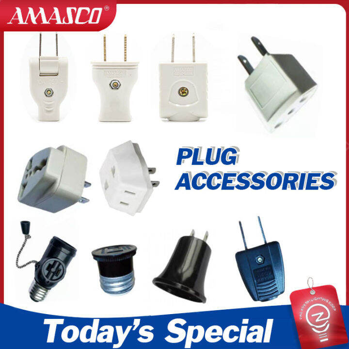 Two-hole socket to three-hole plug on socket heavy duty parallel plug ...