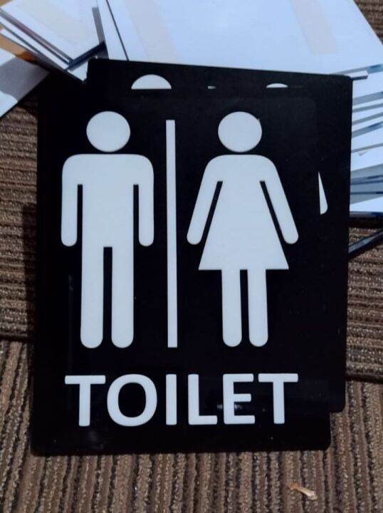 Sign Board Toliet label kamar mandi label toilet | Lazada Indonesia