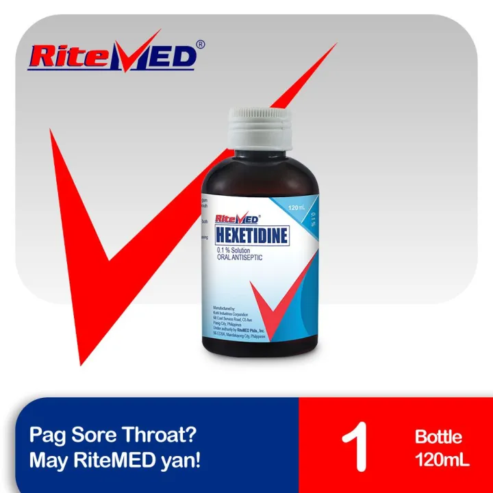 Ritemed Hexetidine 120Ml Bottle Ss Ph (Sore Throat Reliever) | Lazada PH
