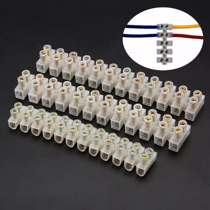 10A ELECTRIC WIRE CONNECTOR CABLE 【screw TRANSPARENT 12Pcs】10A ...