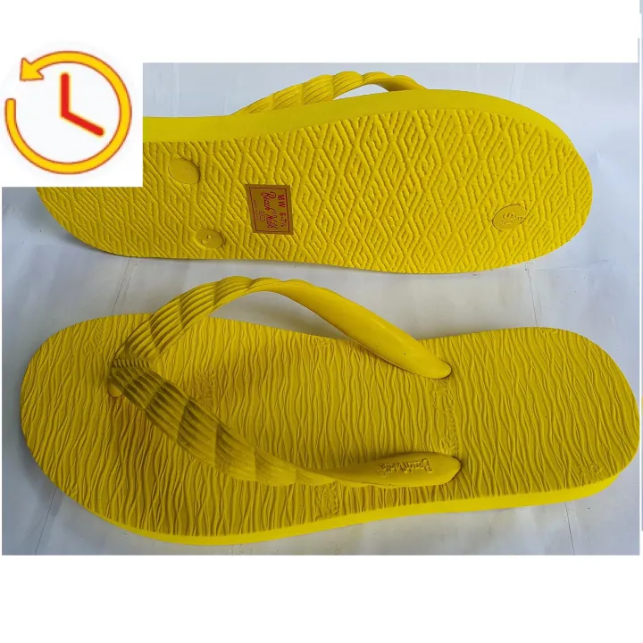 BEACHWALK - MONO YELLOW 100% AUTHENTIC ORIGINAL UNISEX SLIPPERS BEACH ...