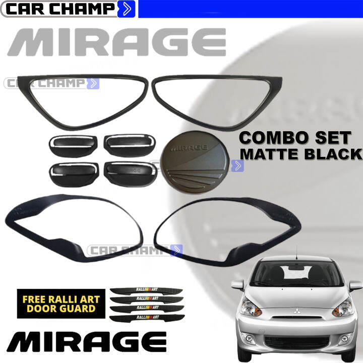 Mitsubishi Mirage Hatchback 2016 to 2023 GLX Garnish Cover Combo Set ...