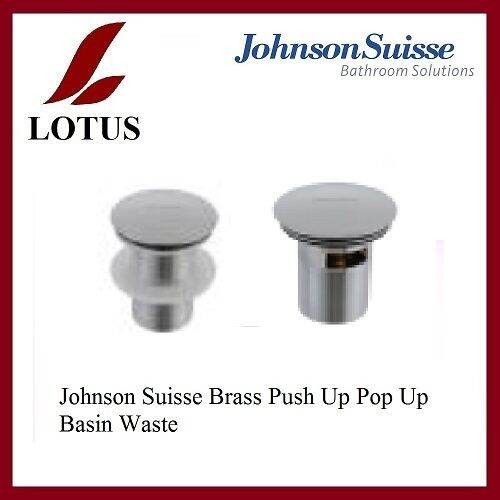 Johnson Suisse WBFT402070CP / WBFT402071CP Brass Push Up Pop Up Waste ...