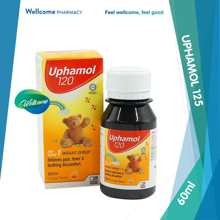 Uphamol 120 Infant Syrup - Orange Flavour - 60ml | Lazada