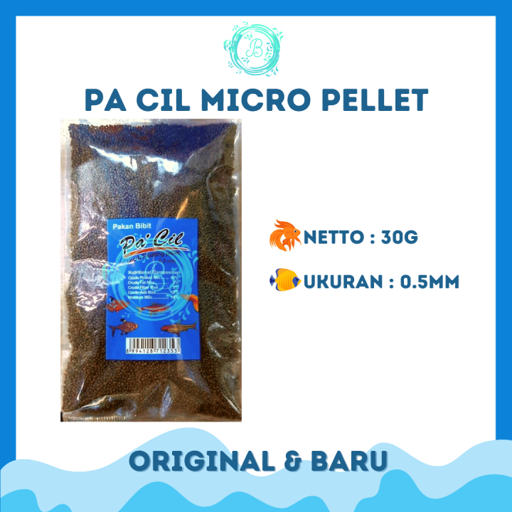 Pacil Pa Cil Pa'cil 0.5mm Micro Floating Pellet Makanan Pakan Pelet ...
