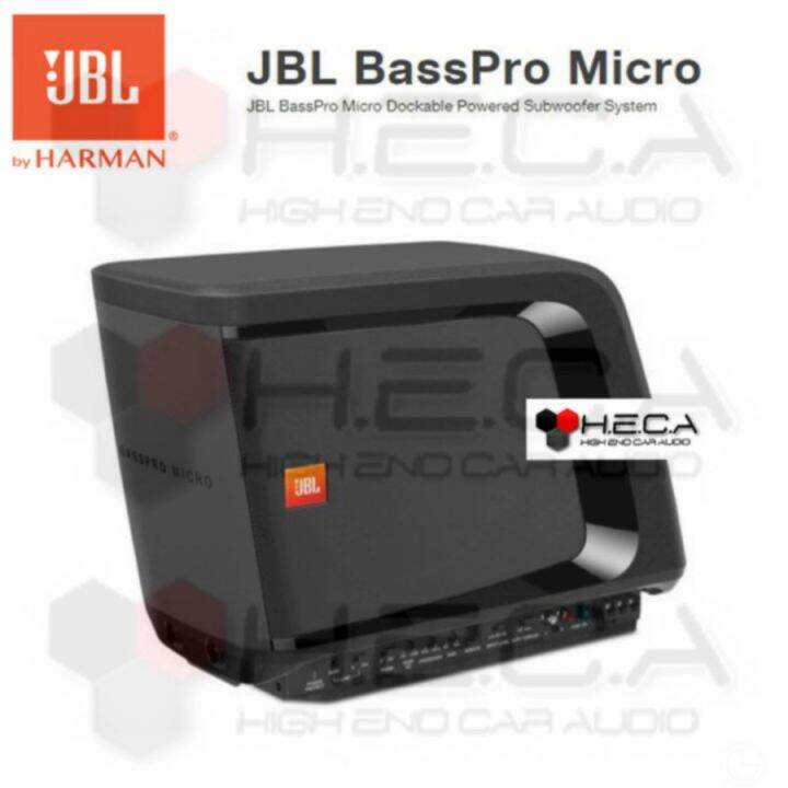 JBL BassPro Micro 8-inch Slim Subwoofer Aktif Active Built In Power ...