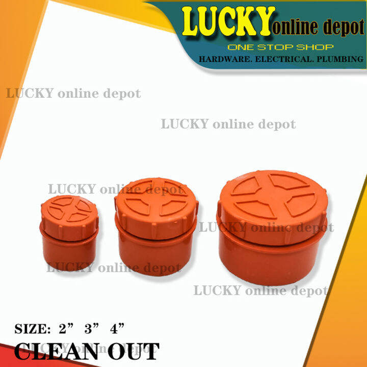 ORANGE PVC CLEANOUT SANITARY PIPE FITTINGS | Lazada PH