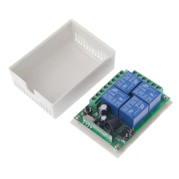 DC12V 4CH Wireless RF 4-Key Relay Remote Control | Lazada PH