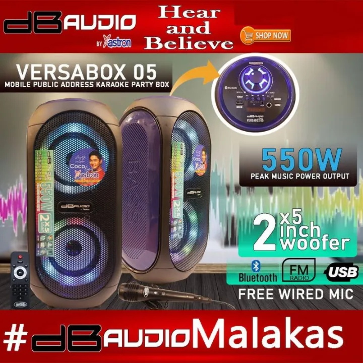 DB AUDIO RECHARGEABLE BLUETOOTH SPEAKER VERSABOX 05 Bluetooth Speakers ...