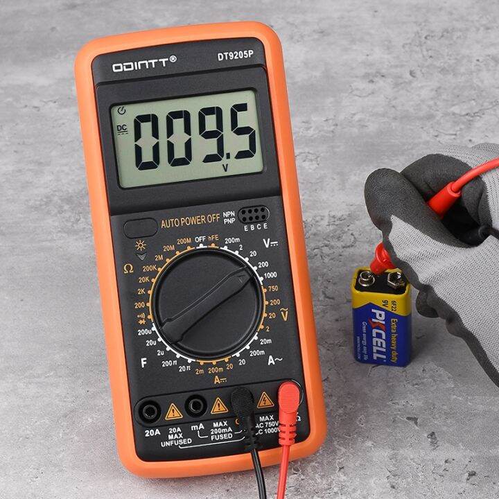 Multimet Digital Multimeter 1000V 10A Current Voltage Meter hFE Ohm ...