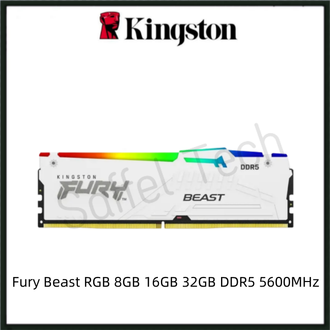 Kingston Fury Beast RGB 16GB 32GB DDR5 5600MHz RAM Gaming Desktop Memory White | Lazada.co.th