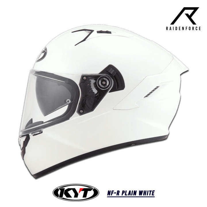 หมวกกันน็อค KYT NF-R Plain White | Lazada.co.th