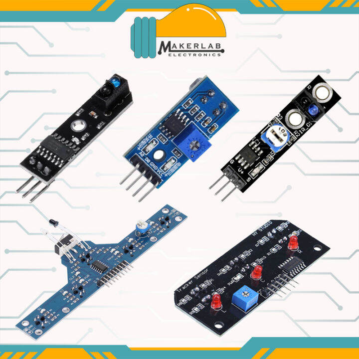 1 Channel, 3 Channel, 5 Channel Line Tracking Sensor Module for Arduino ...