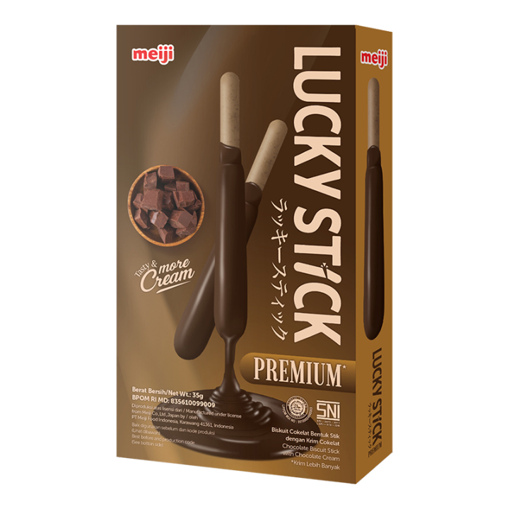 LUCKY STICK Biskuit Stick Chocolate Premium 35 g | Lazada Indonesia