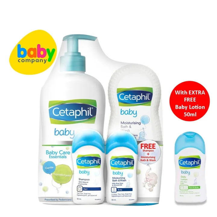 Cetaphil EXTRA FREE 50ml Lotion with Essential Baby Bundle | Lazada PH