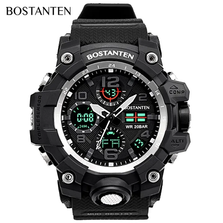 [Bostanten Official] Watch for Men Most Popular Multifunctional Digital ...