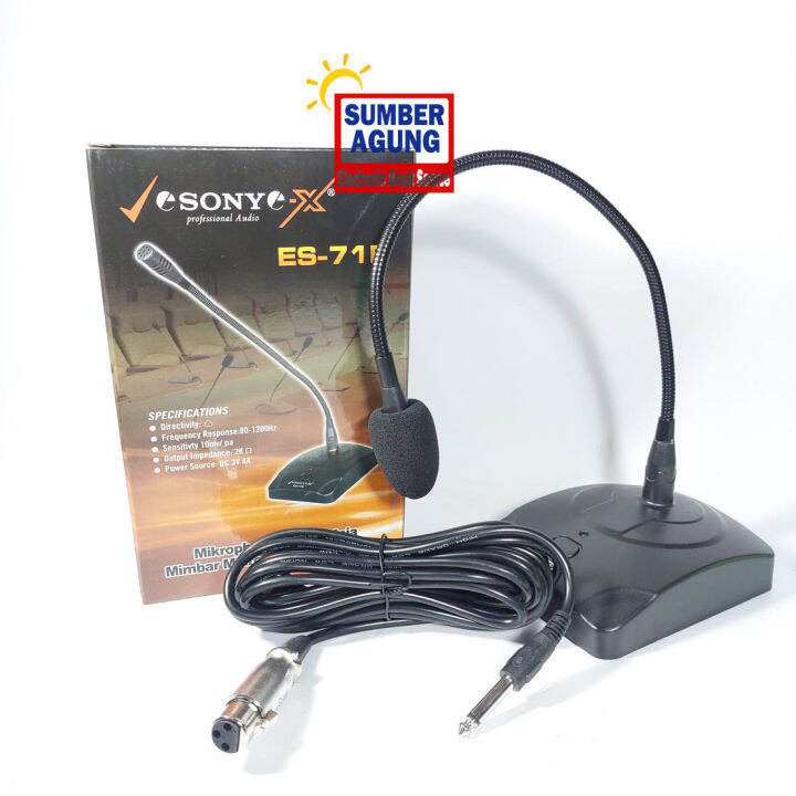 Mic Meja Wireless Mikropon Duduk Meja Sony ES71B Mimbar Tanpa Kabel ...