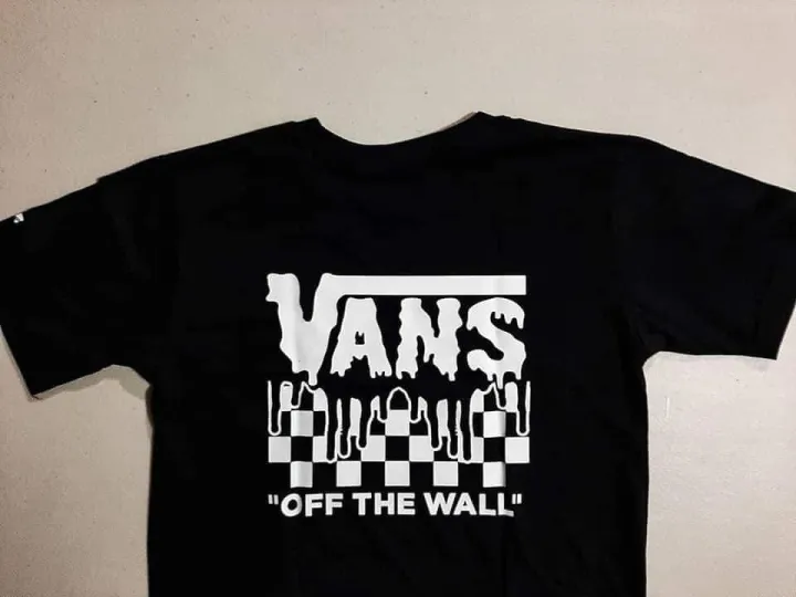 VANS OFF THE WALL DRIP DESIGN SHIRT (FRONT AND BACK) WITH FREEBIES ...
