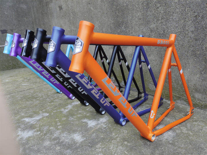 New Hot LEVEL UP Frame GB001 Fixed Gear 700c Aluminum 49cm 52cm 55cm Single Speed Bicycle ...
