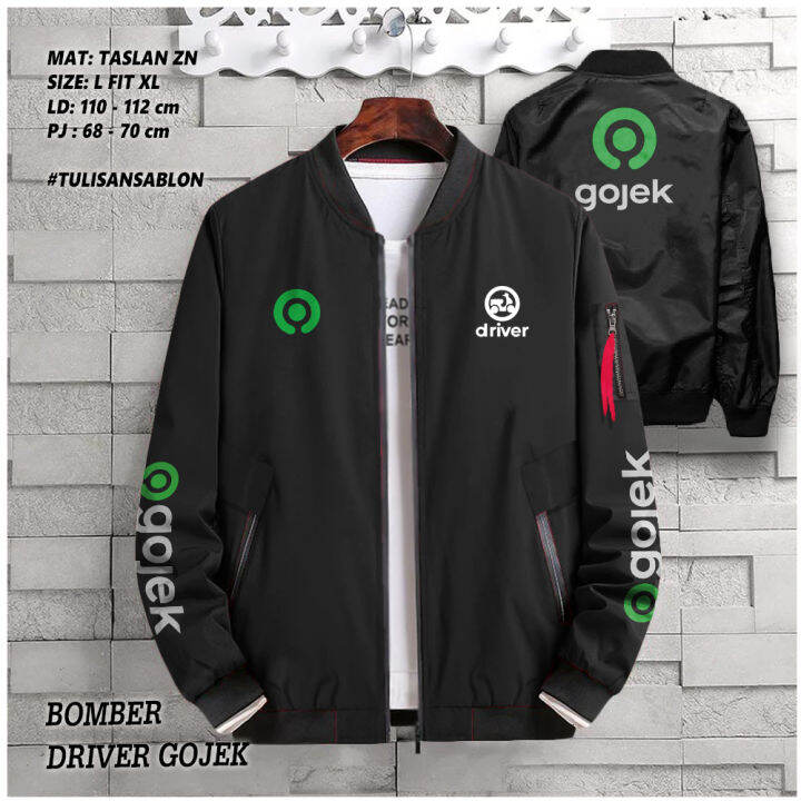 JAKET BOMBER DRIVER GGOO JEK / JAKET DRIVER ONLINE / JAKET PARASUT ...