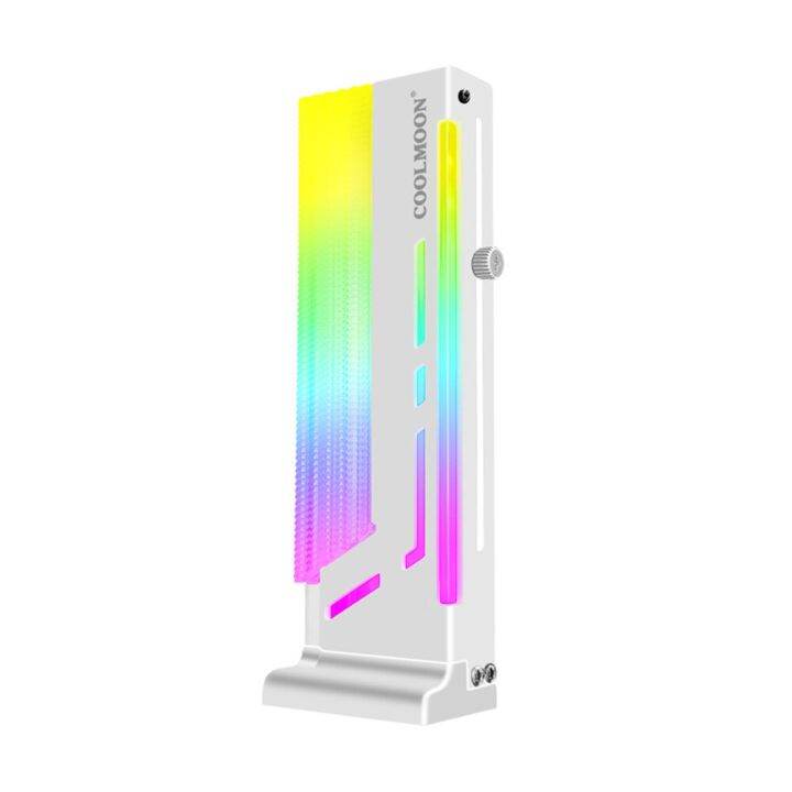 COOLMOON CM-GH2 Vertical GPU Cooling Support Bracket Colorful 5V A-RGB ...