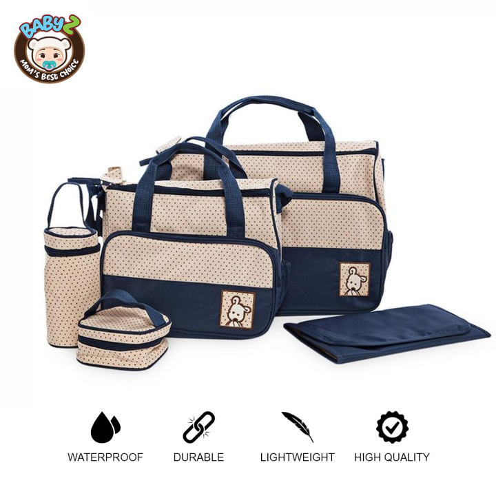 Baby-Z 5-in-1 Multifunction Baby Diaper Bags | Lazada PH