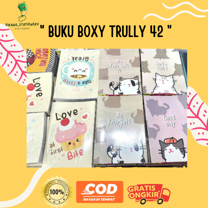 BUKU TULIS BOXY TRULLY 42 LEMBAR 1PAK BUKU BOXY TRULLY BUKU TULIS BIG ...