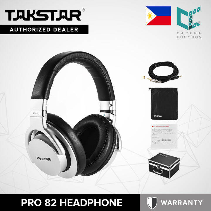 Takstar PRO 82 Professional Studio Dynamic Monitor Headphone Audio Equipment Black Silver ...